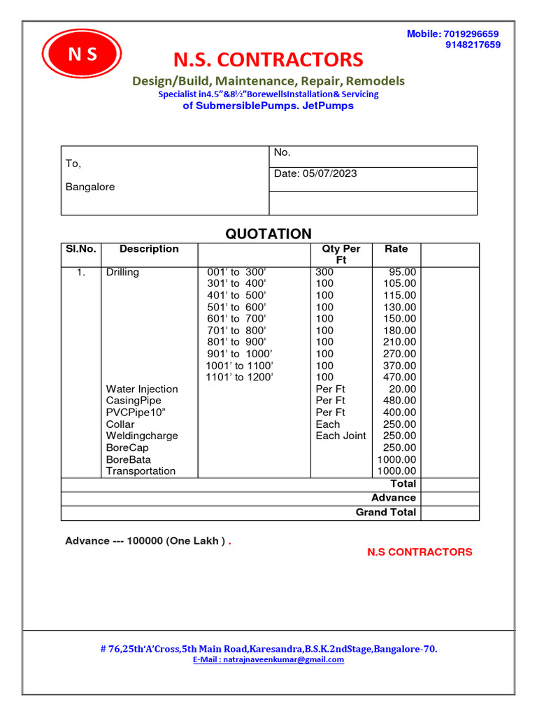 Quotation Final | PDF