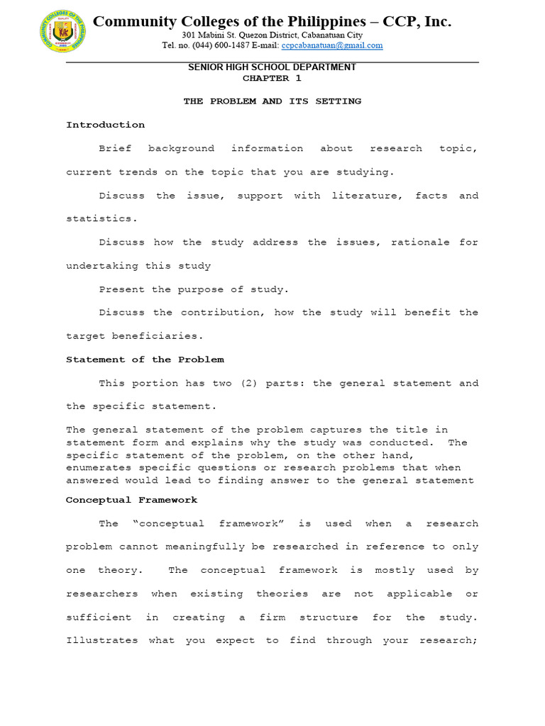 Chapter 1 Template | PDF | Hypothesis | Theory