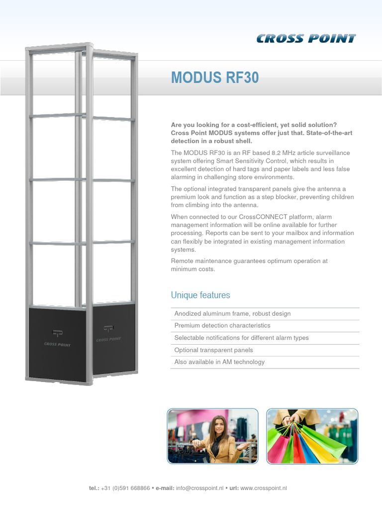 Leaflet MODUS RF30 | PDF | Antenna (Radio) | Physical Sciences