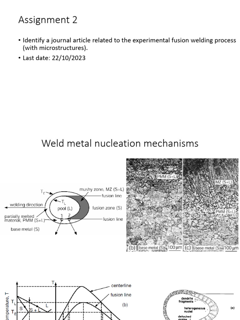 Weld Metal Nucleation Mechanisms | PDF | Nucleation | Construction