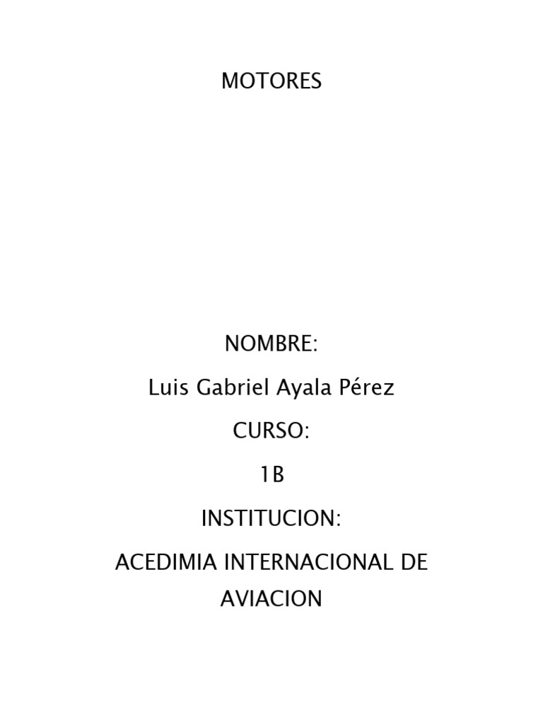 MOTORES | PDF | Motores | Motor de combustión interna