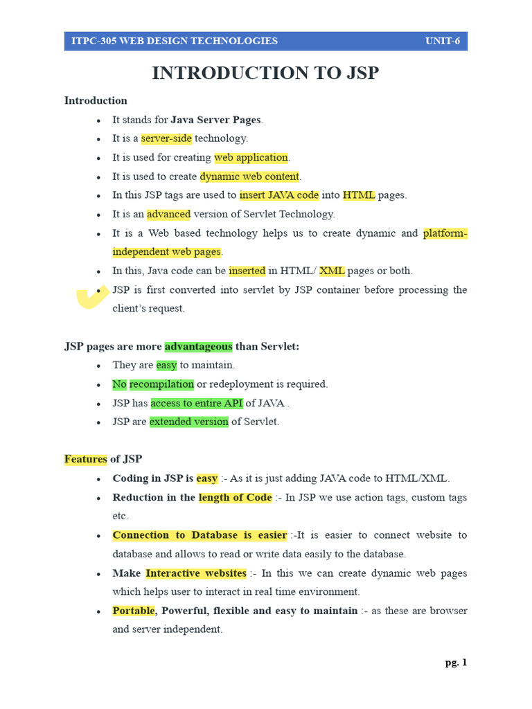 Slide 10 Intro To Jsp Pdf Java Programming Language Modelviewcontroller