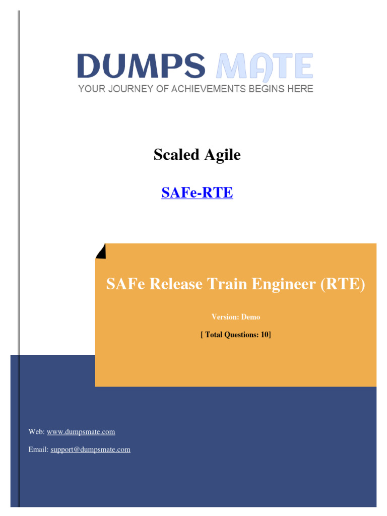 Scaled Agile-SAFe-RTE | PDF | Agile Software Development | Scrum (Software Development)