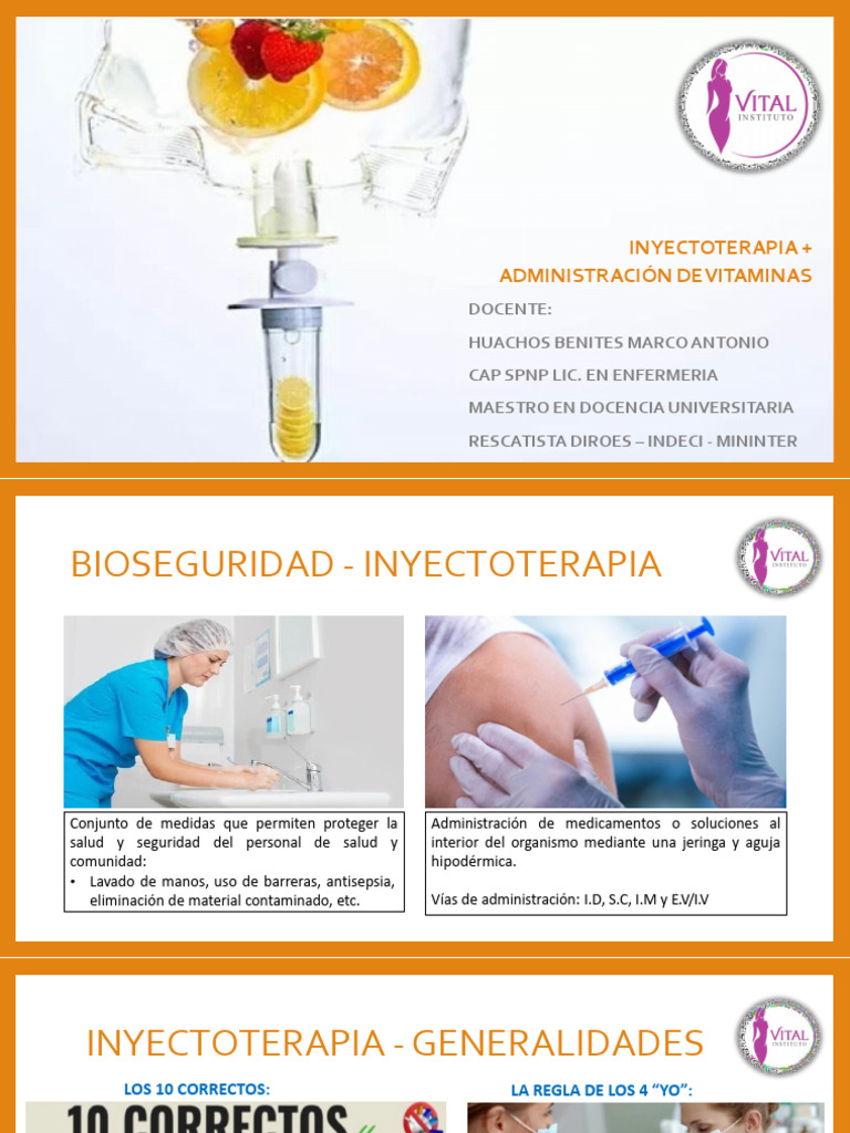 Inyectables + Vitaminas Lic. Huachos Noviembre 2023 | PDF | Inyección ...
