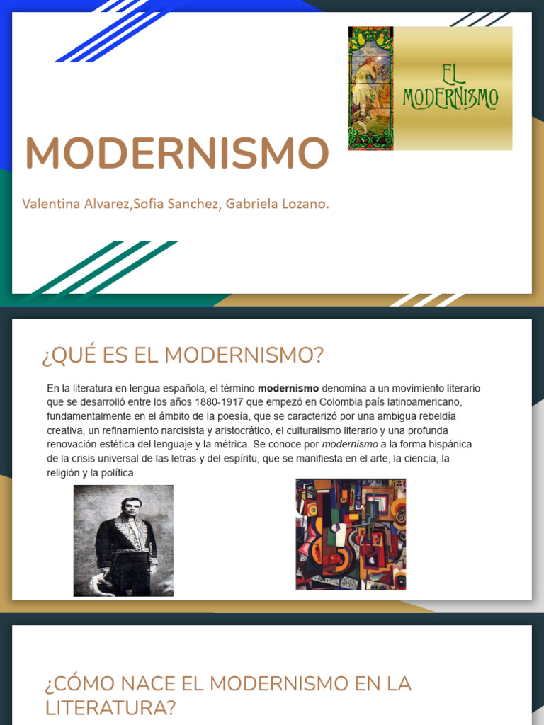 Modernismo: Literatura y Artes | PDF