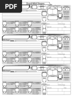 GURPS Character Sheet | PDF | Entertainment | Role Playing Games