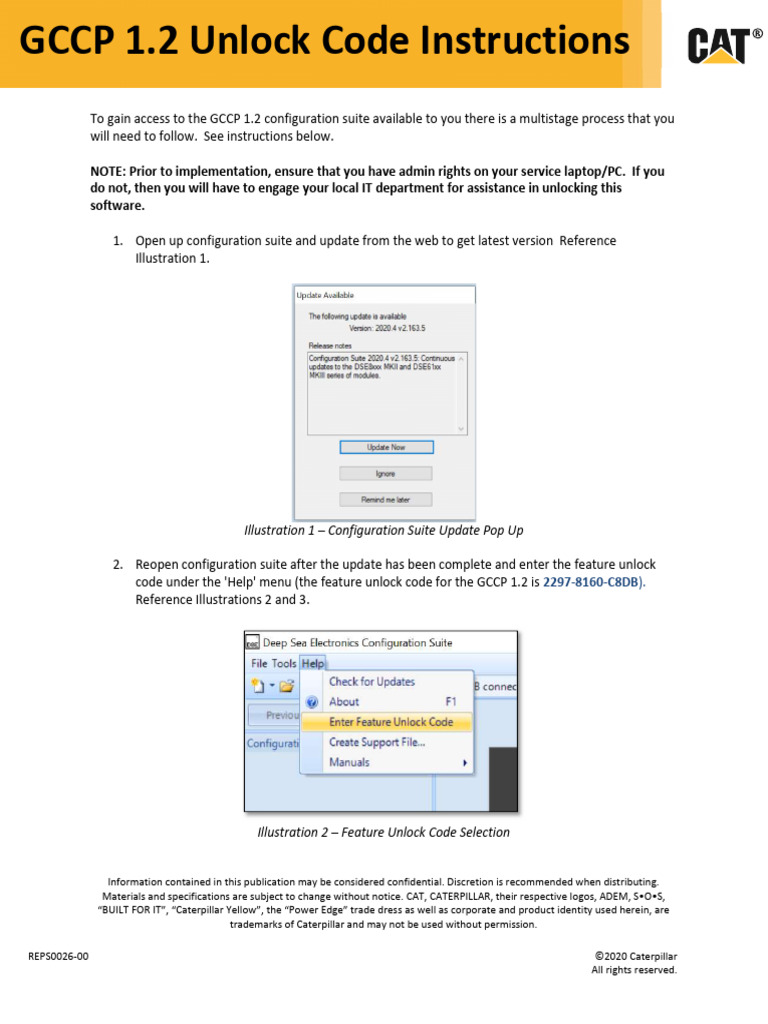REPS0026-00 GCCP 1.2 Unlock Code Instructions 02072020 | PDF | Information Technology | Computer ...