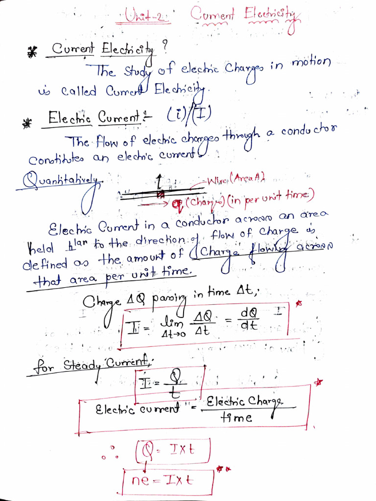Current Electricity - 1 | PDF