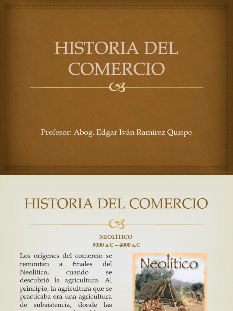 1.1 Historia Del Comercio | PDF | Comercio | Economias