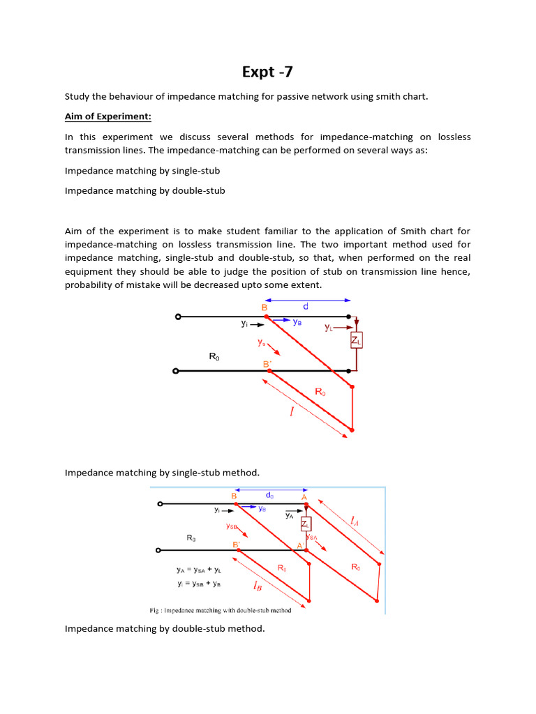 Expt 7 | PDF | Transmission Line | Electric Power Transmission Expt 7 | PDF | Transmission Line | Electric Power Transmission