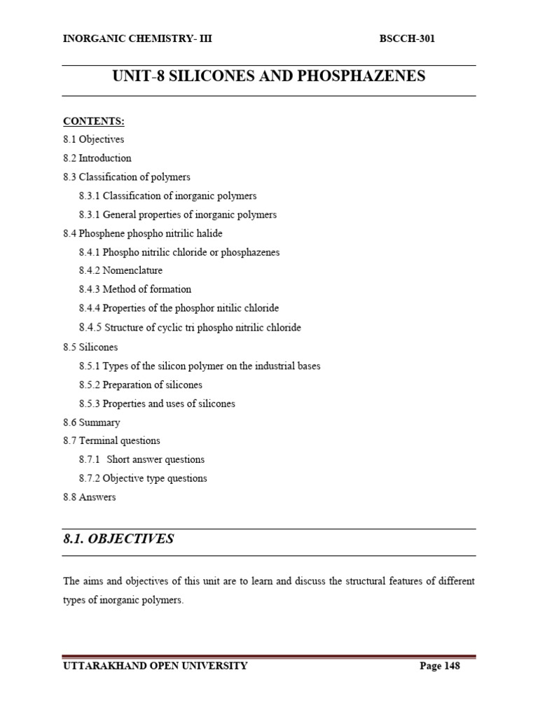 Inorganic Polymers | PDF | Silicon | Polymers