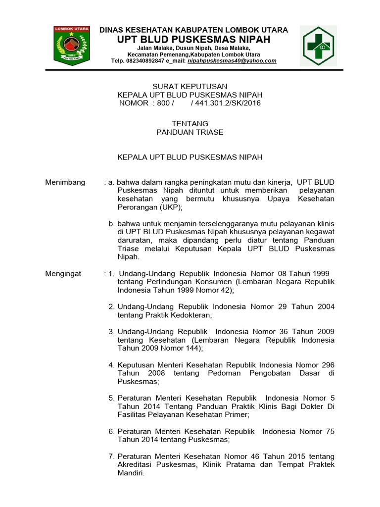 3311 SK-Panduan-Triase | PDF