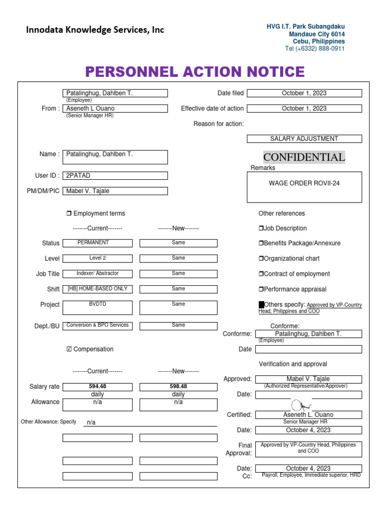 Conversion & BPO Services - Mabel v. Tajale - DeLA TORRE JR., STANLEY C. - 2PATAD - Patalinghug ...