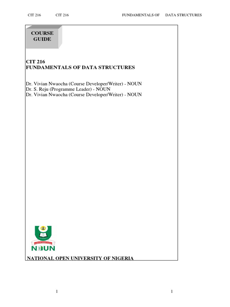 CMP216 - Fundamentals of A Data Structure | PDF | Data Type | Boolean Data Type