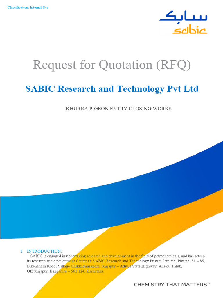 Pigeon Entry in Khurra Mesh RFQ | PDF | Technology & Engineering