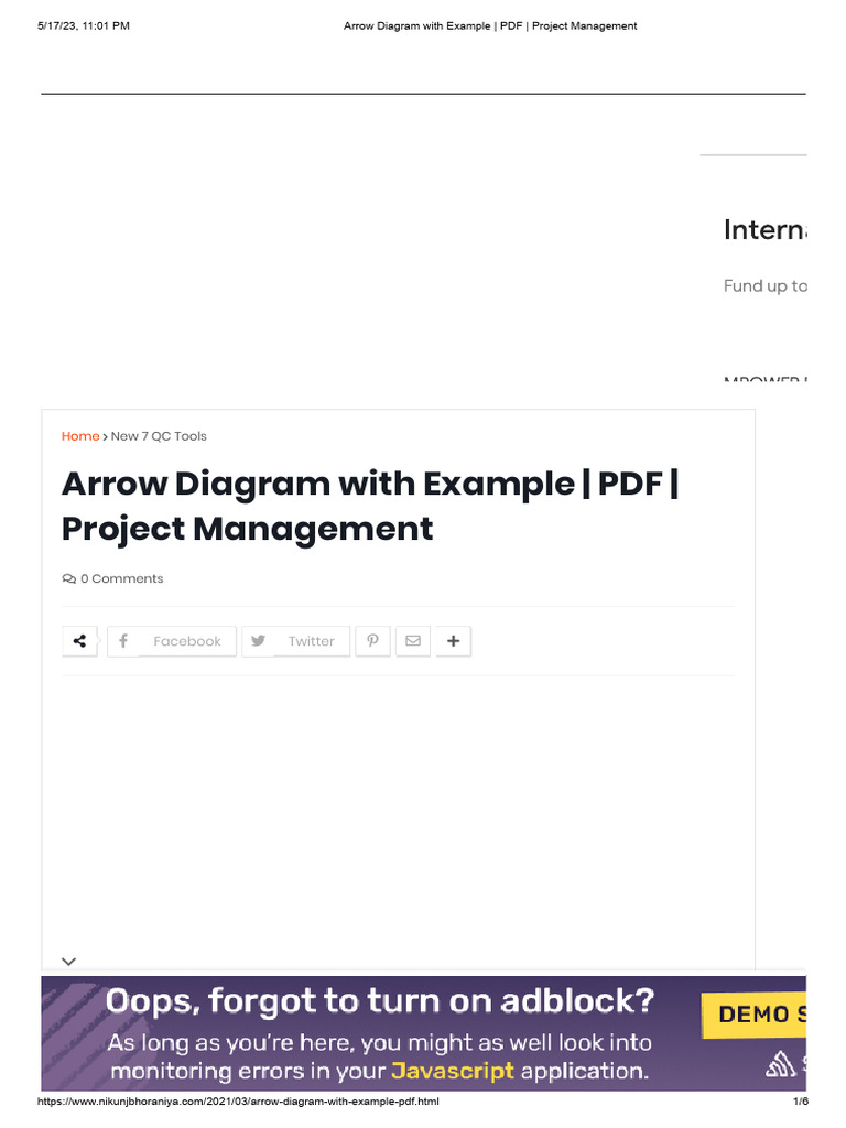 6 Arrow Diagram With Example - PDF - Project Management | PDF ...
