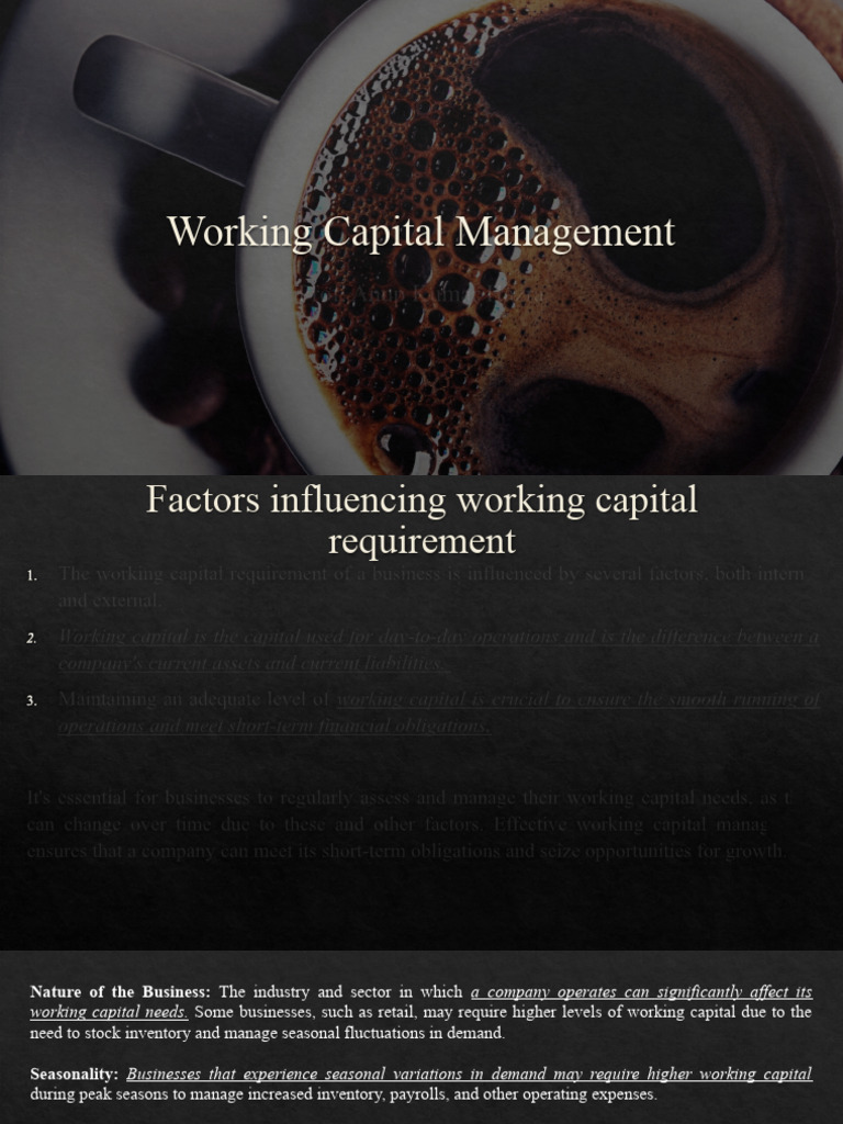 Working Capital Management Essentials | PDF | Working Capital | Inventory