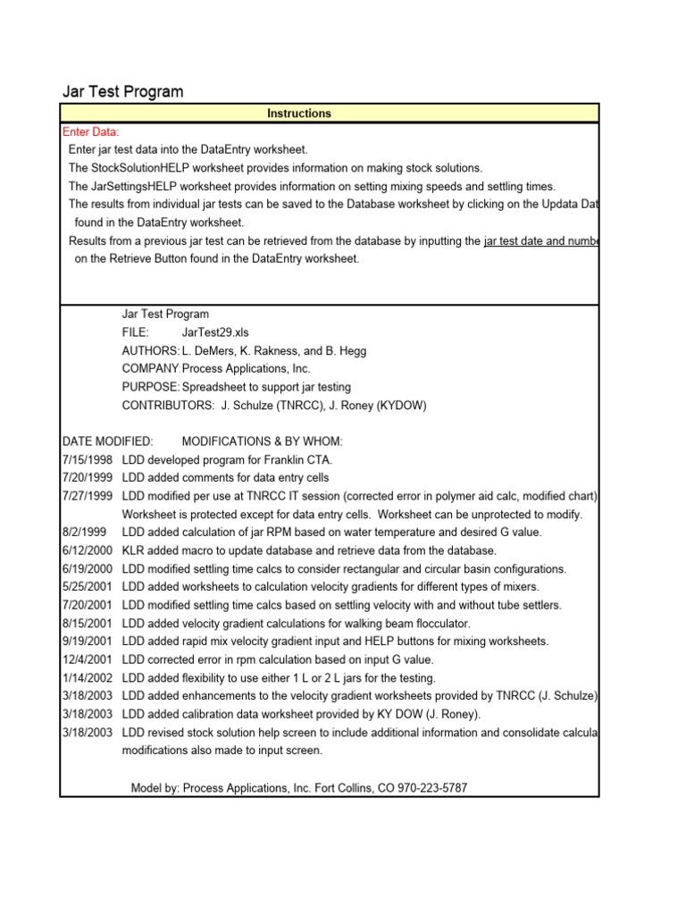 Jar Test Pdf Flow Measurement Metrology