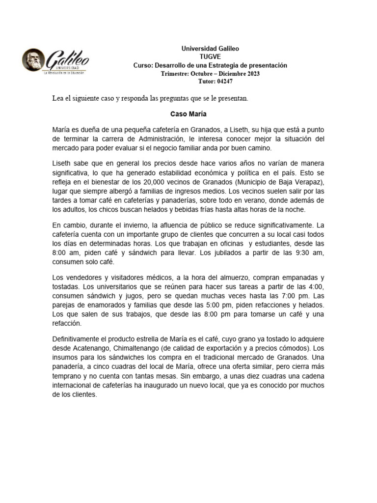 Análisis del Entorno para Cafetería de Liseth | PDF | café | Economias
