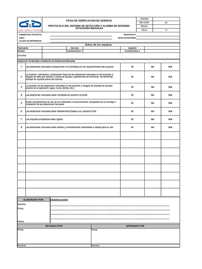 Prot 02 - Estaciones Manuales Daci (Gyg) | PDF | Informática
