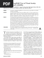 Logmar - Low Vision Recording Tables | PDF | Eye | Vision