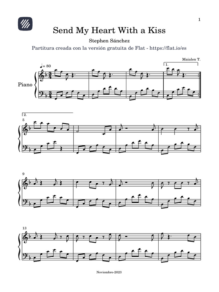 Send My Heart With A Kiss | PDF