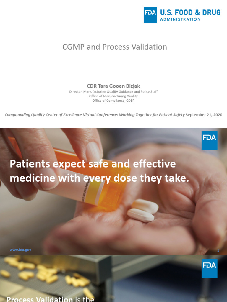 CGMP Process Validation | PDF | Verification And Validation ...