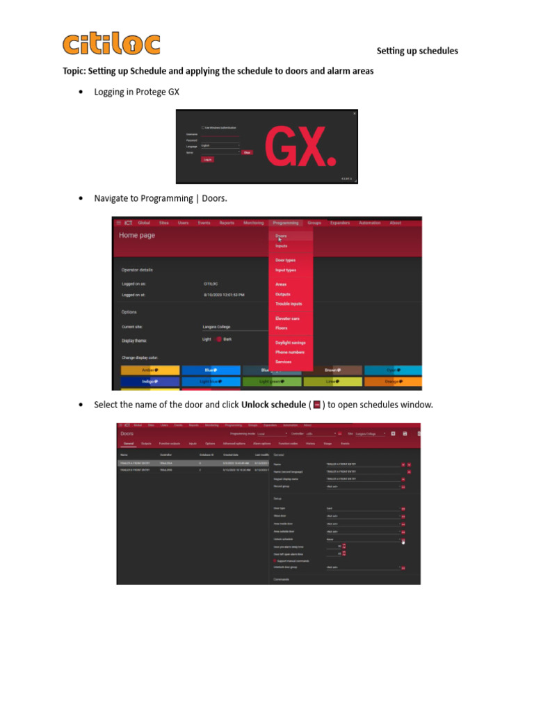Setting Up Schedules | PDF | Computing | Ibm Pc Compatibles