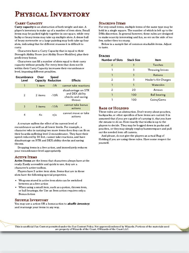 Physical Inventory Rules | PDF