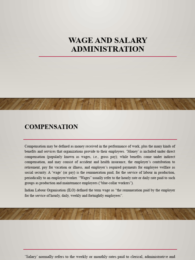 Wage and Salary Administration | PDF | Salary | Employment