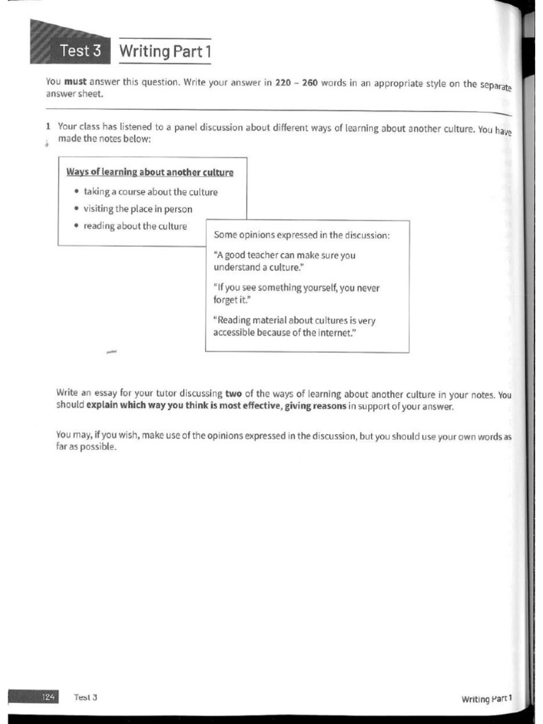 Writing - Test 3 | PDF