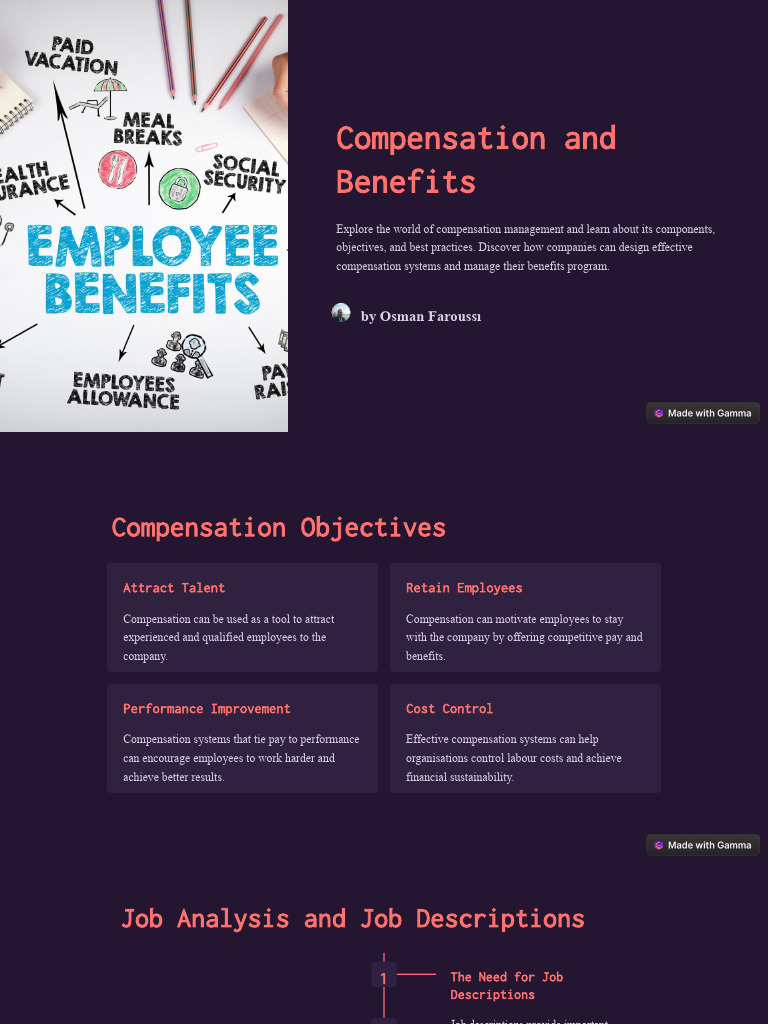 Compensation and Benefits | PDF | Employment | Evaluation