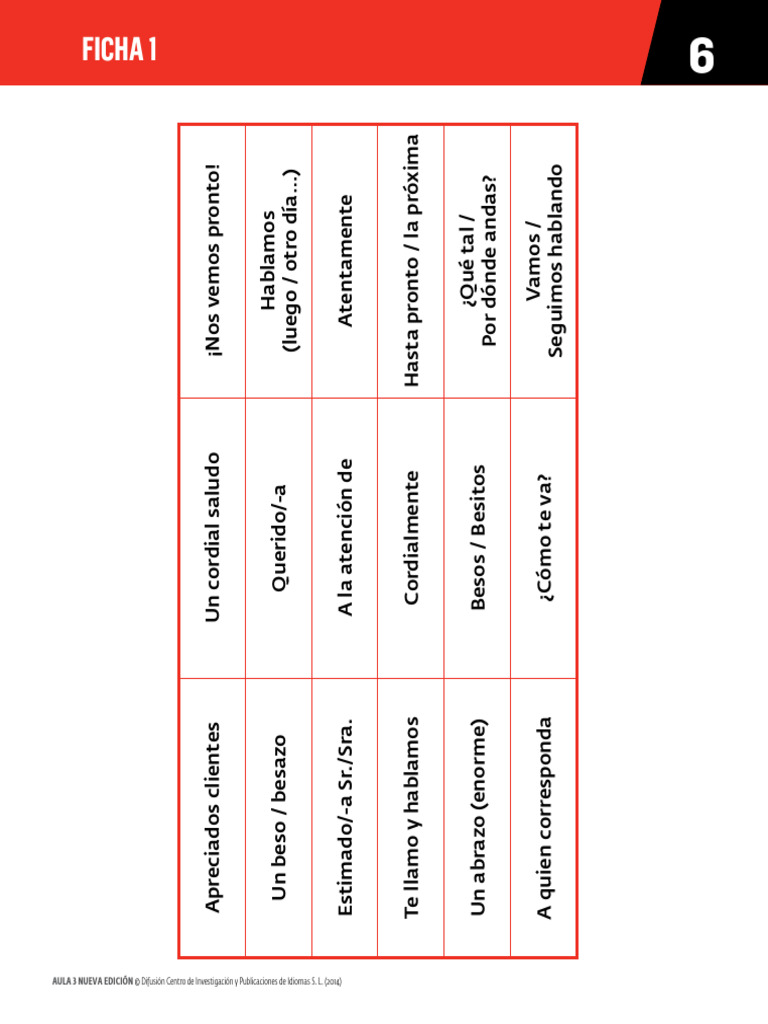 Au3 Fichas Trab U6 | PDF