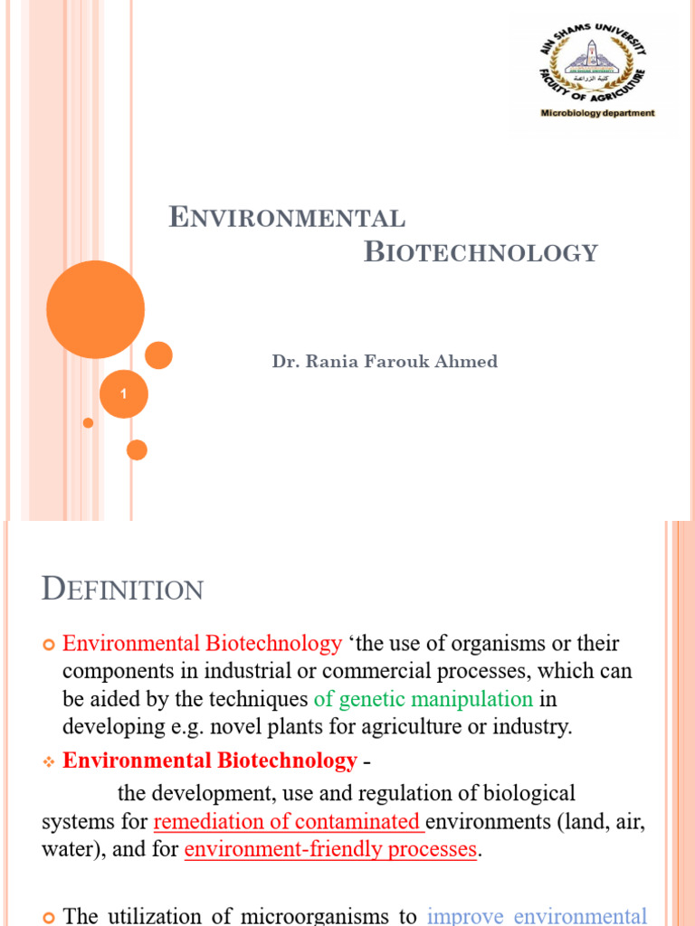 Lec.1&2 Environ. 2024 | PDF | Soil | Biotechnology