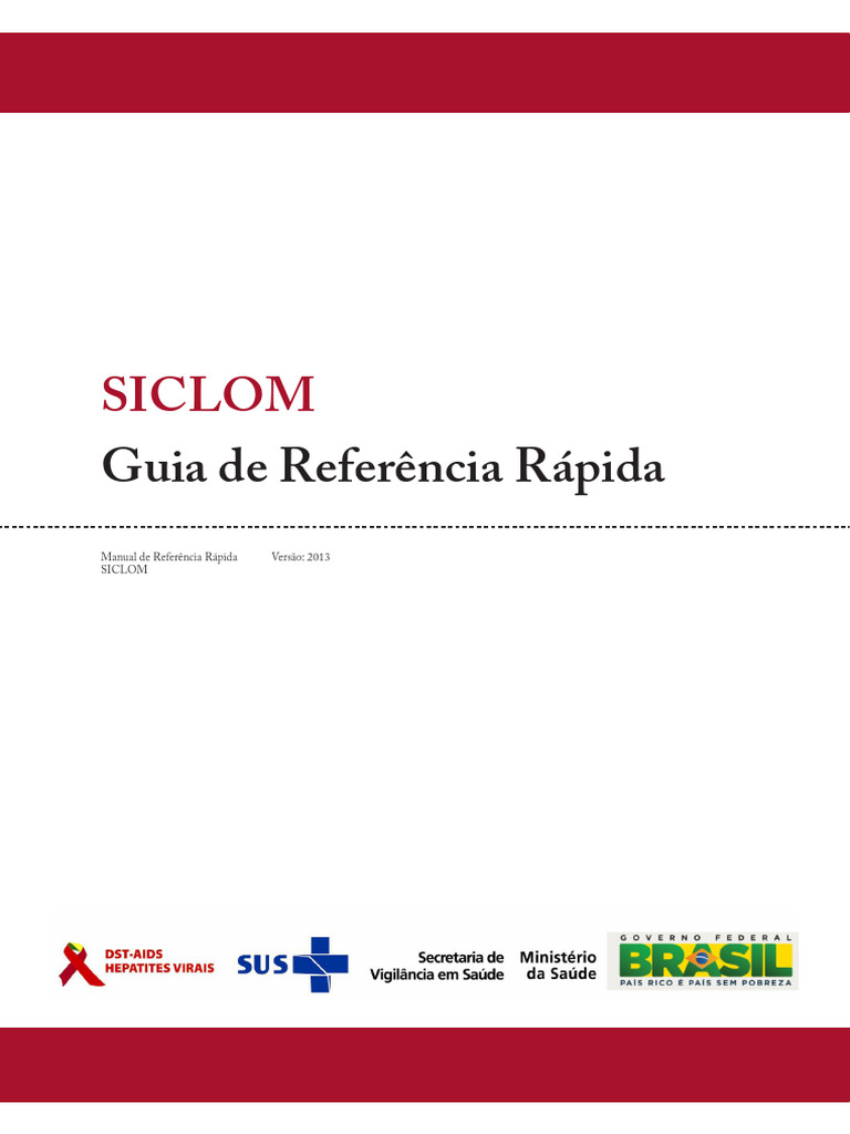 Guia de Referencia Rapida Siclom | PDF | Farmacêutico | Gestão do HIV/Aids