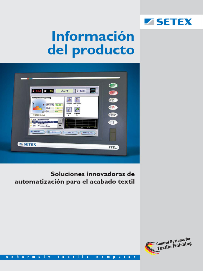 Controladores SECOM para Acabado Textil | PDF | Controlador lógico ...