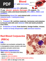 Components of Blood Chart | PDF