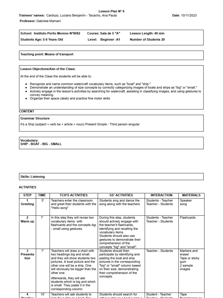6th Class Kinder | PDF | Teachers | Behavior Modification