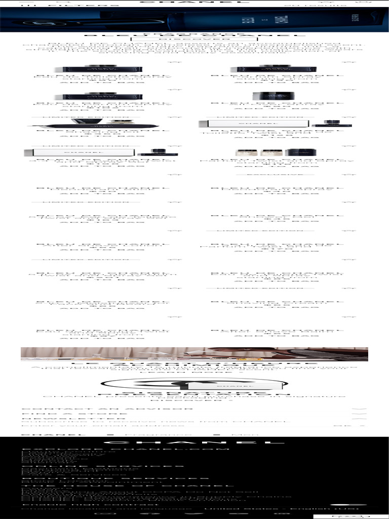 Bleu de CHANEL - Cologne & Fragrance CHANEL | PDF | Perfume | Cosmetics