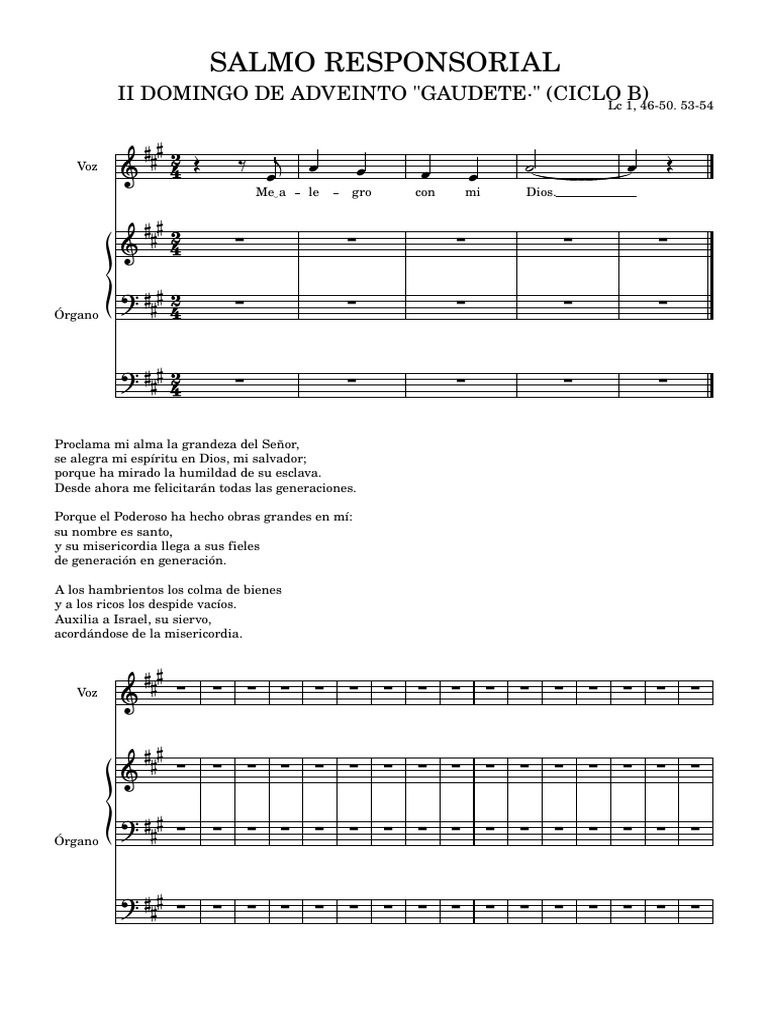 Salmo Responsorial C B | PDF