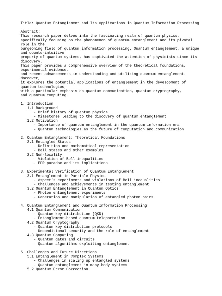 Quantum Physics | PDF | Quantum Entanglement | Quantum Computing