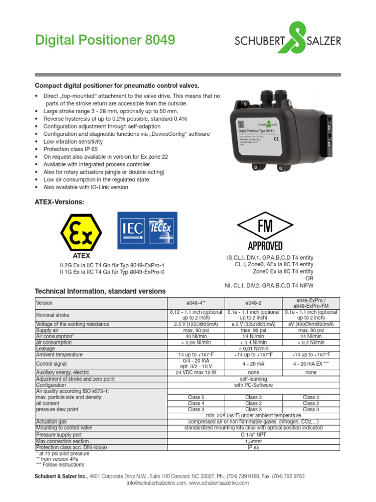 Digital Positioner 8049 - Datasheet - US | PDF | Computer Engineering ...