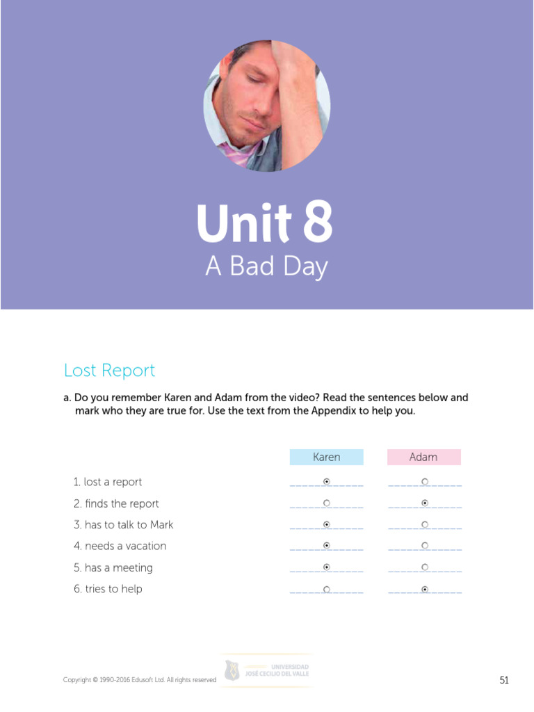 Basic - 2 - Workbook - Unit - 8 DB | PDF