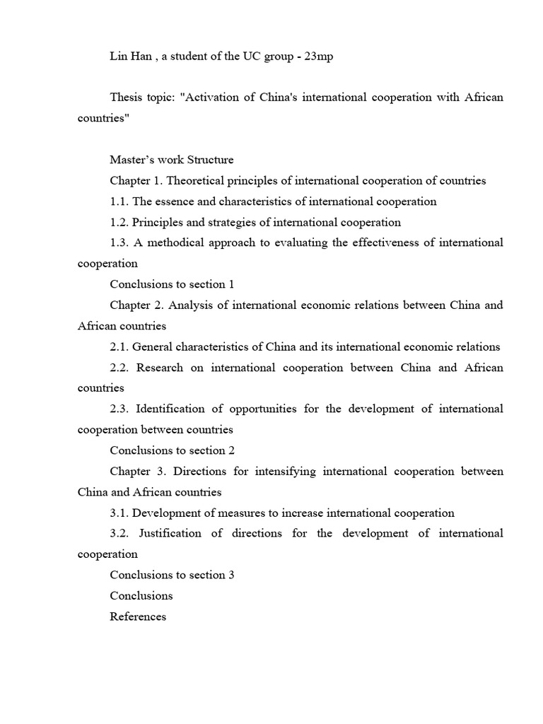 Work Structure - Lin Han - 1 | PDF | International Law | State (Polity)