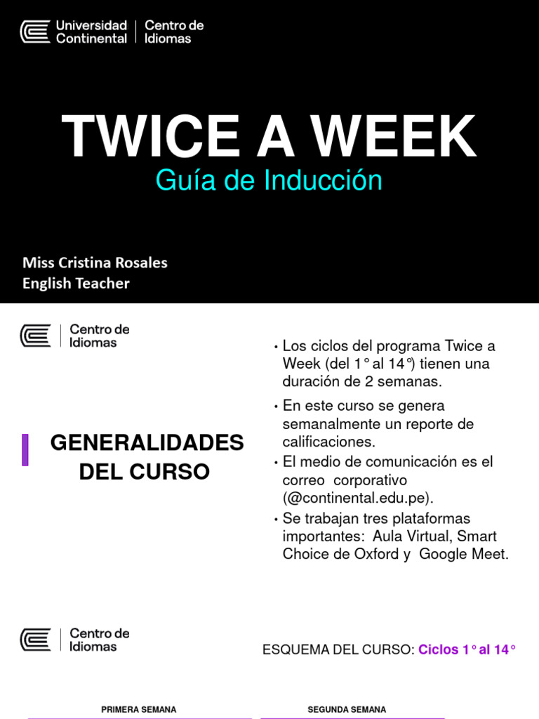 Guía de Inducción Twice a Week | PDF