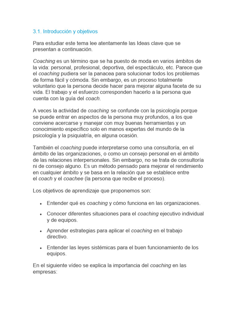 Coaching 3 | PDF | Cognición | Sicología