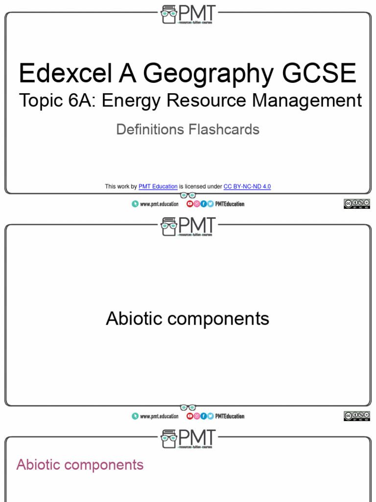 Definitions Flashcards - Topic 6A Energy Resource Management - Edexcel ...