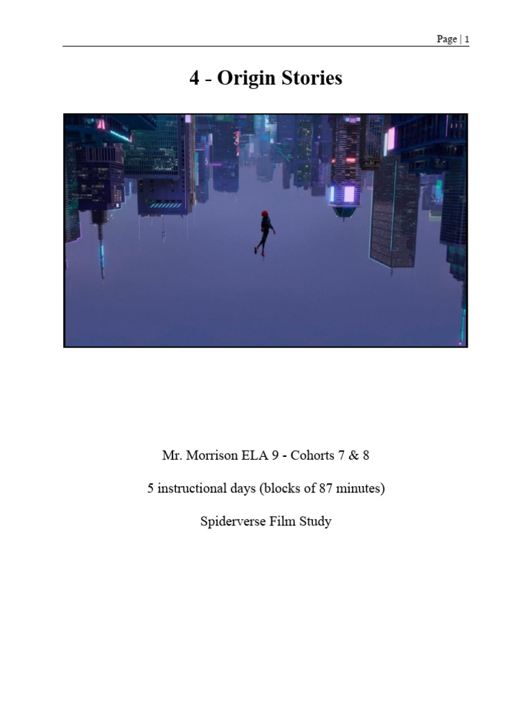 4 - Spiderverseunitplan 1 | PDF | Superheroes | Human Communication