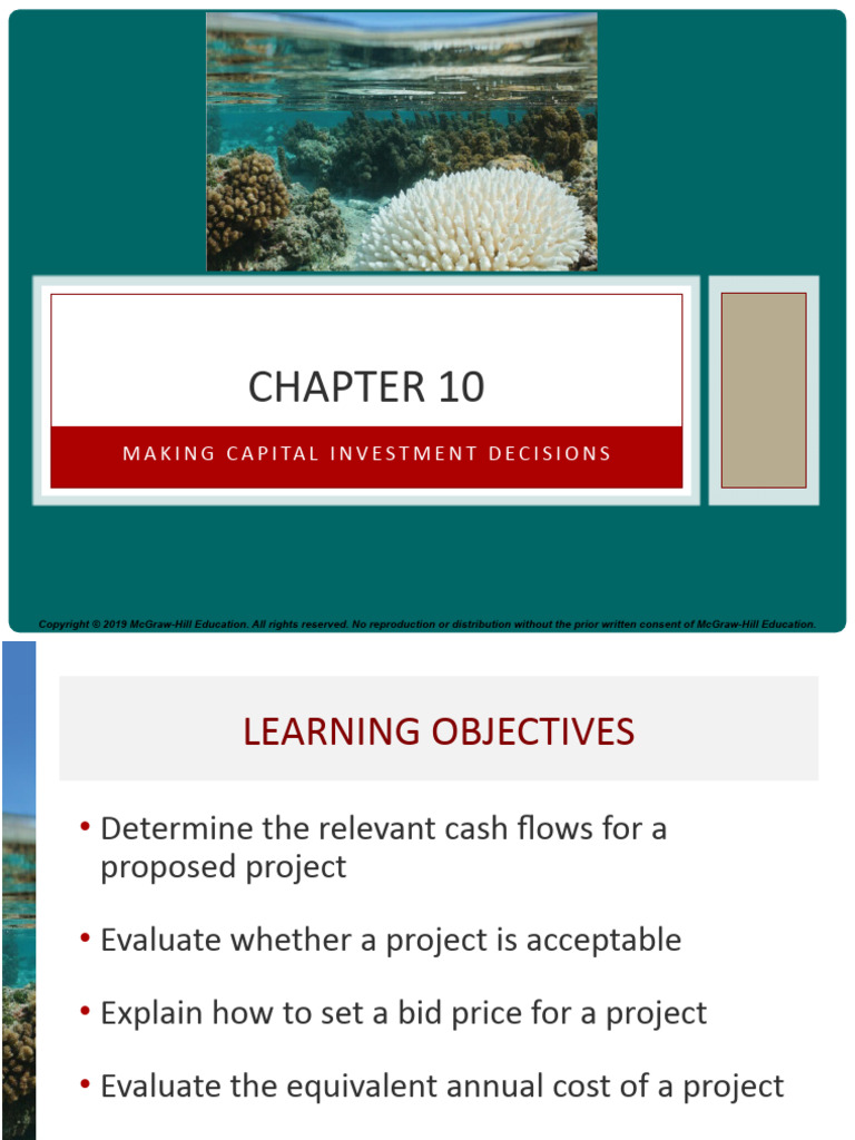 Ross Fundamentals of Corporate Finance 13e CH10 PPT | PDF | Depreciation | Net Present Value