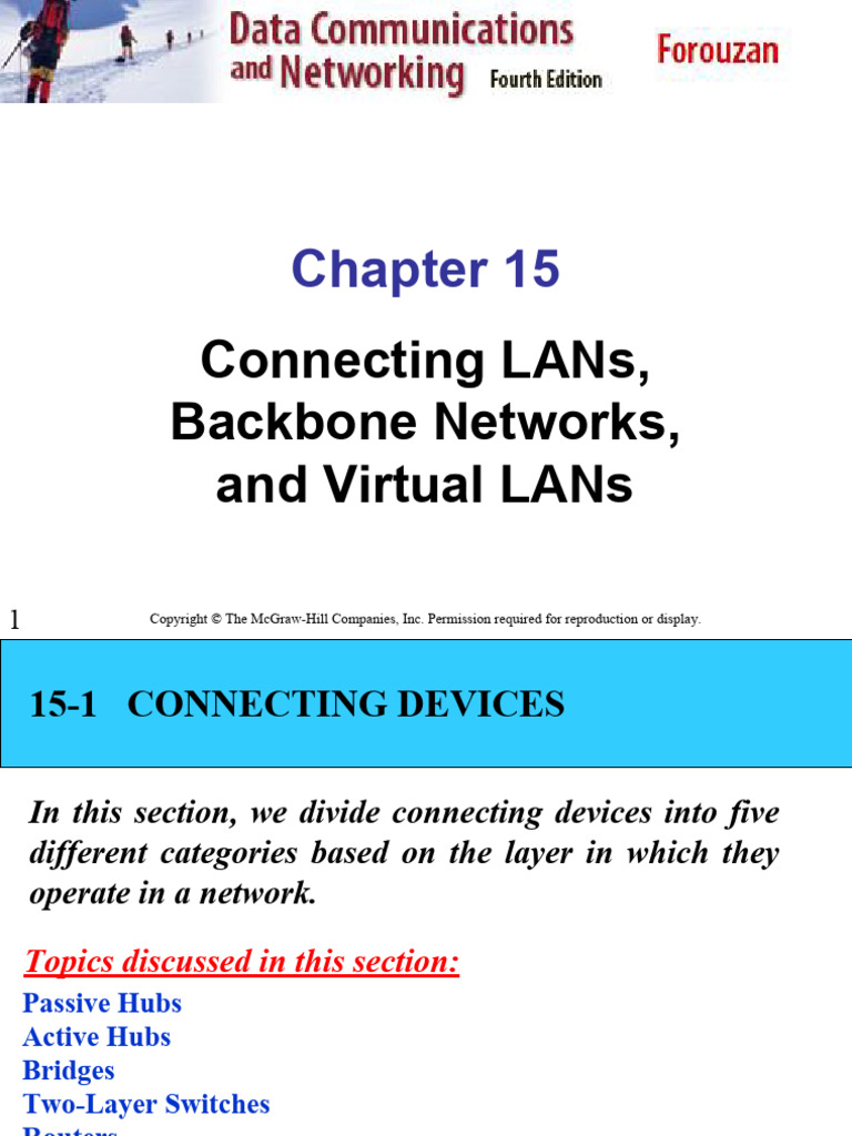 Connecting Lans, Backbone Networks, and Virtual Lans | PDF | Network Switch | Computer Network